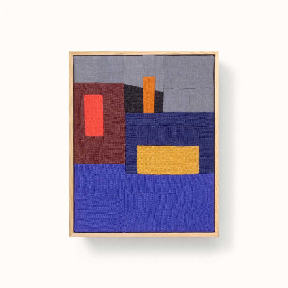 patchwork textile en lin • jacques • architecture moderniste