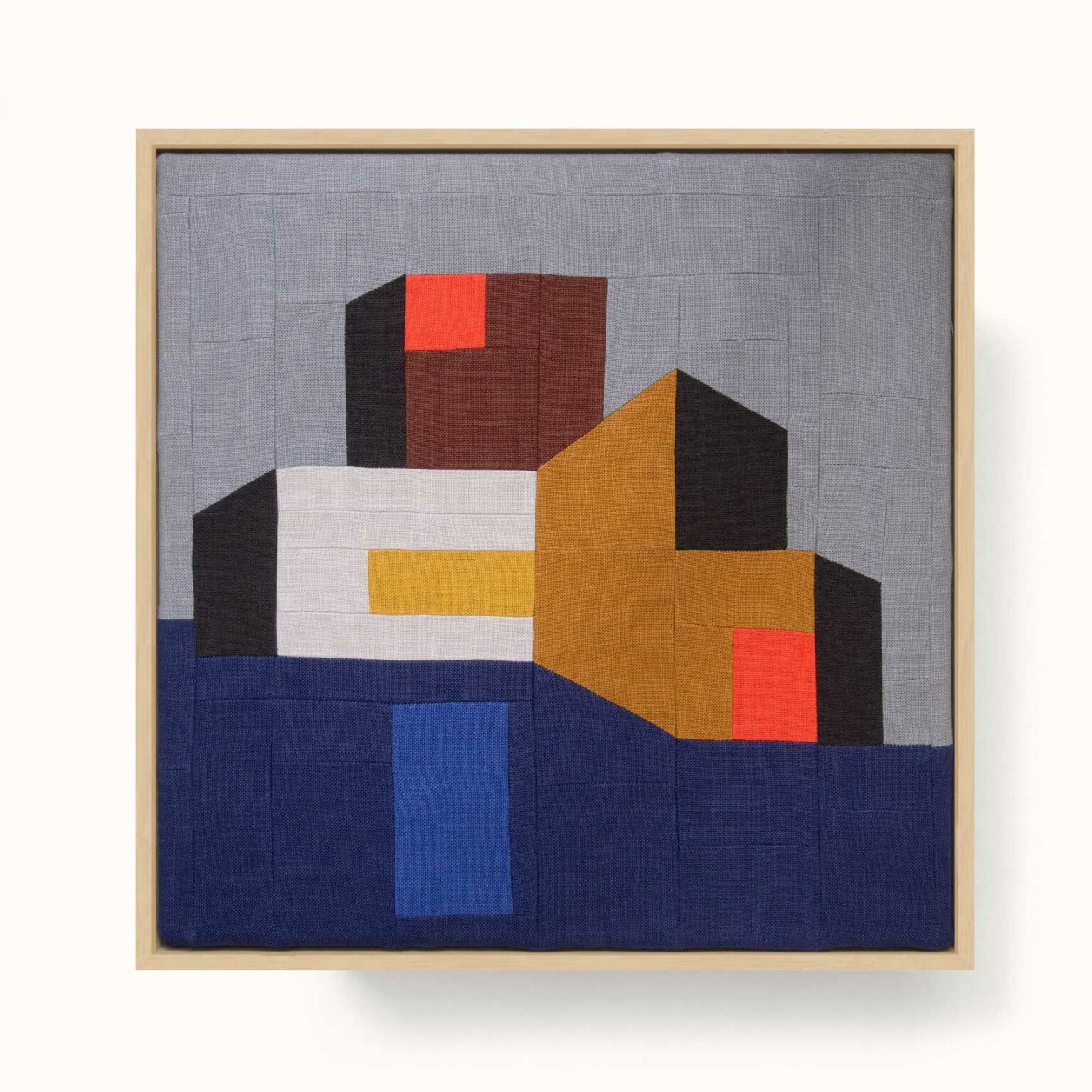 patchwork architecture moderniste • jacques • tableau textile